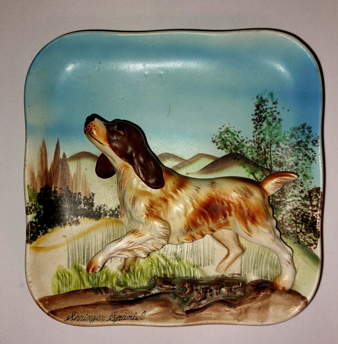 Vintage 3D Springer Spaniel Wall Hanger - Etsy
