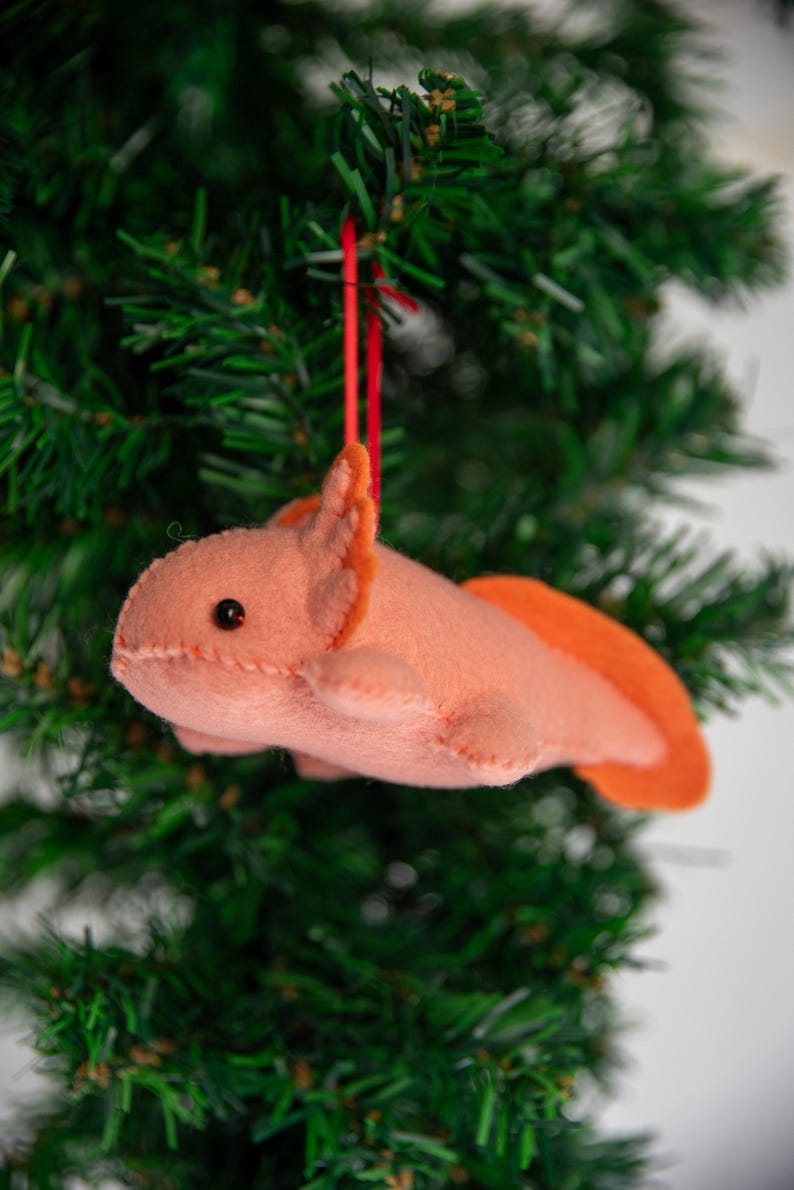 Axolotl Christmas Ornament, Axolotl Plushie - Etsy