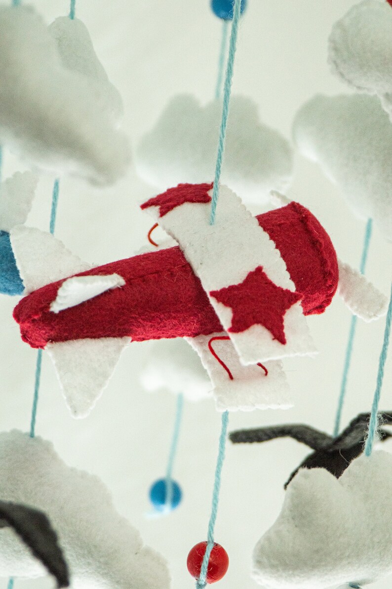 Biplane Baby Mobile - Etsy