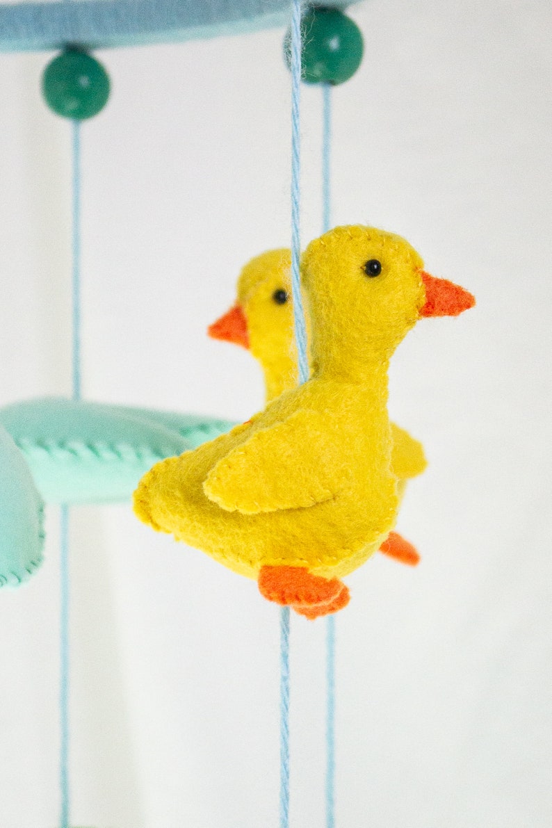 Pond Life Felt Baby Mobile, Duck, Fish, Turtle, Frog - Etsy