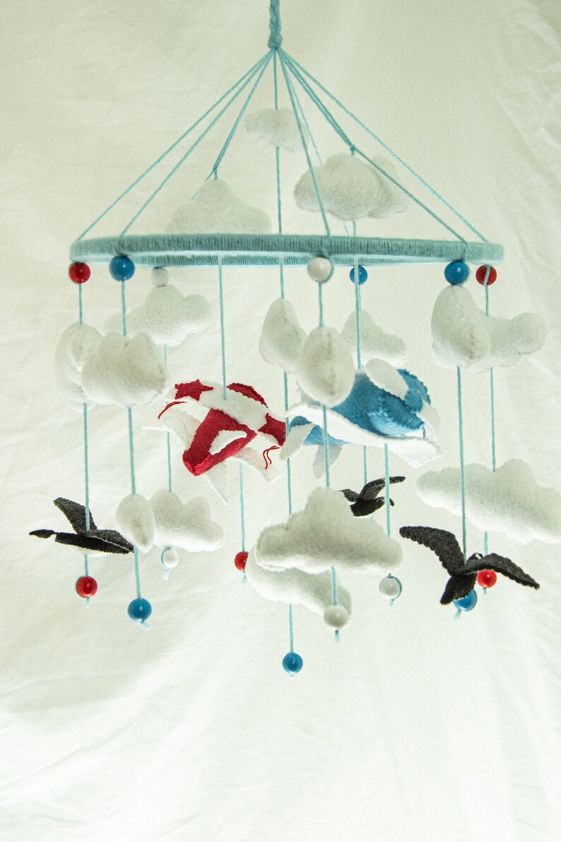 Biplane Baby Mobile - Etsy