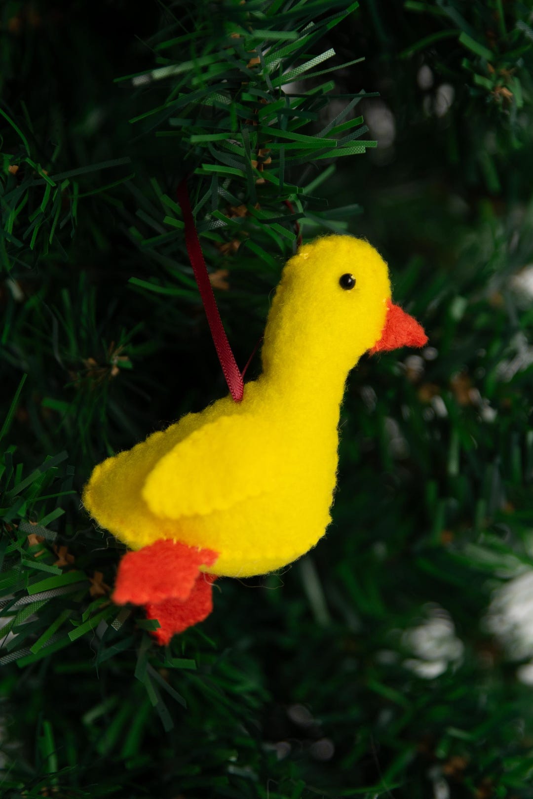 Handmade Felt Duckling Christmas Ornament - Etsy