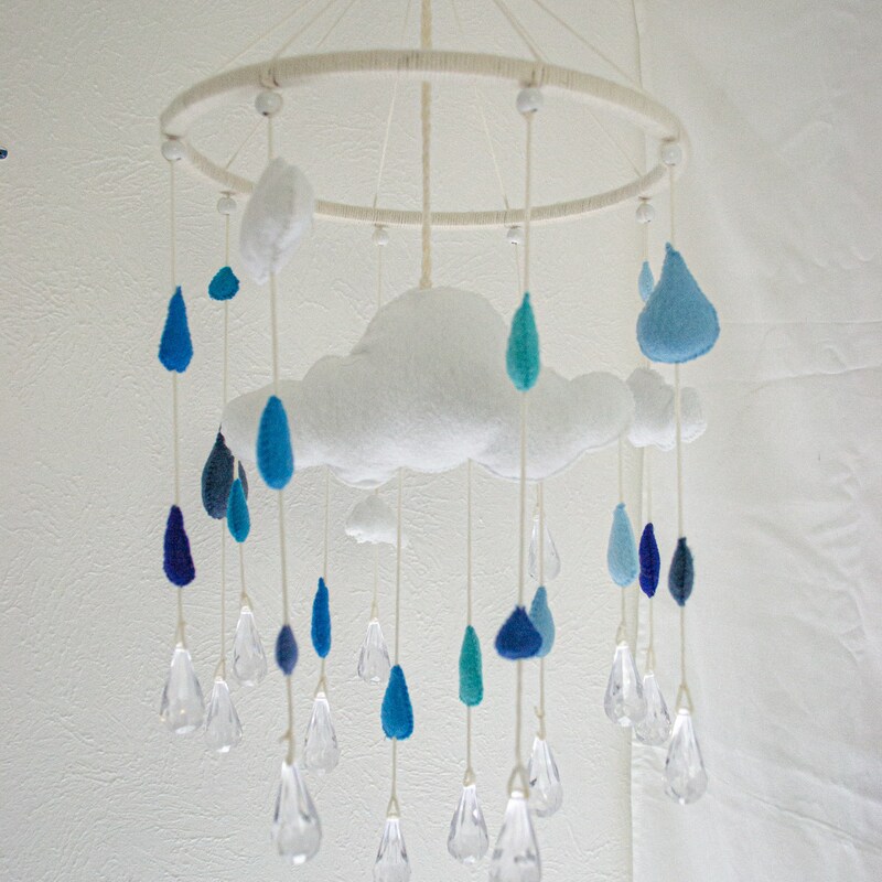 Rain Cloud Mobile - Etsy