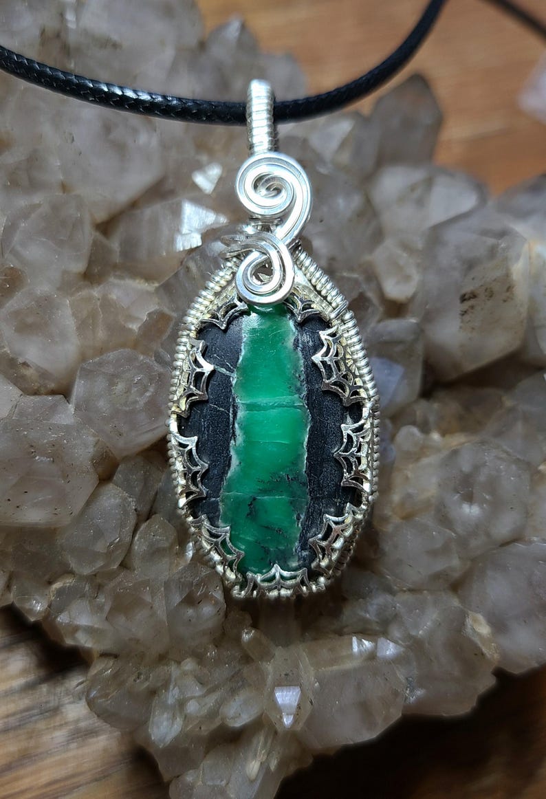 Blackbridge Variscite & Sterling Silver Pendant (#S-614) - Etsy