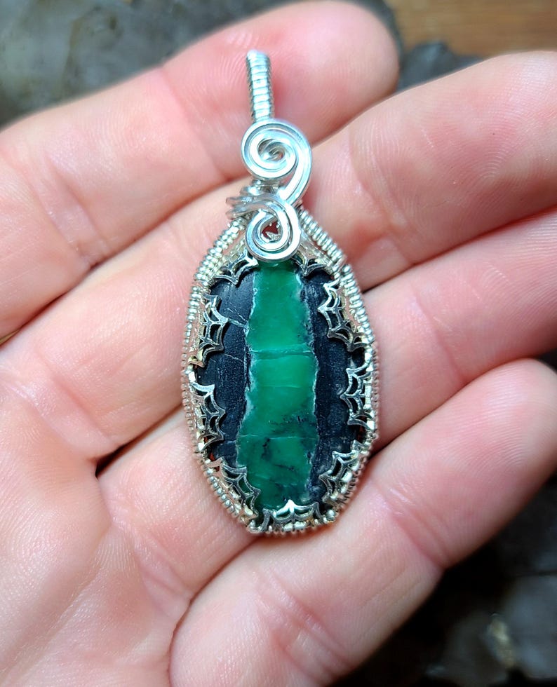 Blackbridge Variscite & Sterling Silver Pendant (#S-614) - Etsy