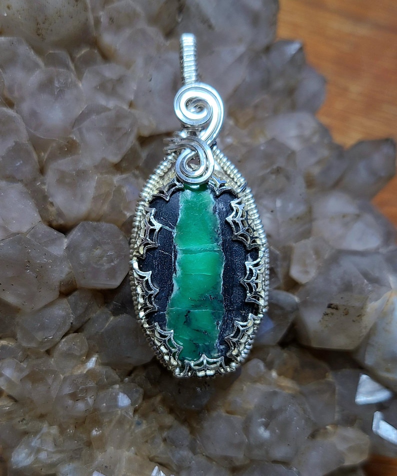 Blackbridge Variscite & Sterling Silver Pendant (#S-614) - Etsy