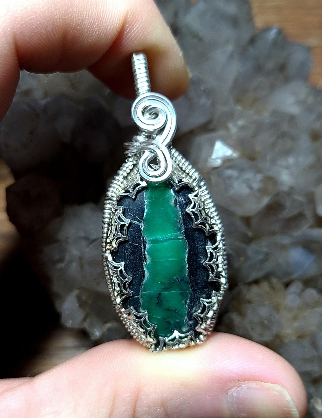 Blackbridge Variscite & Sterling Silver Pendant (#S-614) - Etsy