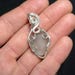 Frosted Mining Camp Glass & Sterling Silver Pendant (#S-520) - Etsy