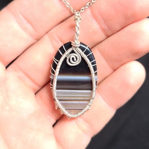 Alaskan Gold Nugget, Banded Agate & Sterling Silver Tree of Life ...