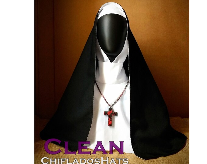 Nun Mask - Etsy