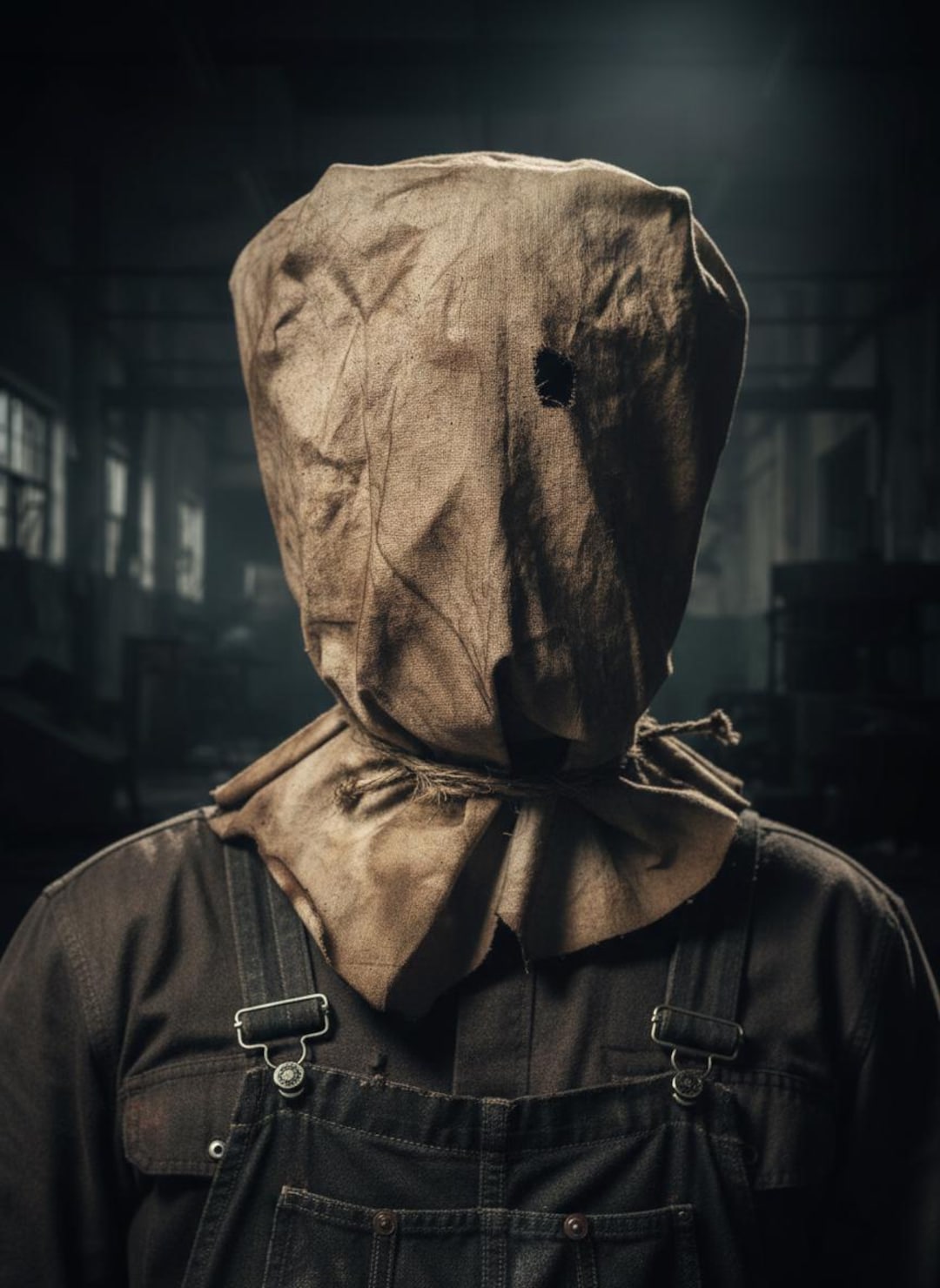 Handmade Canvas Sack Mask: Weathered Horror Costume - Etsy