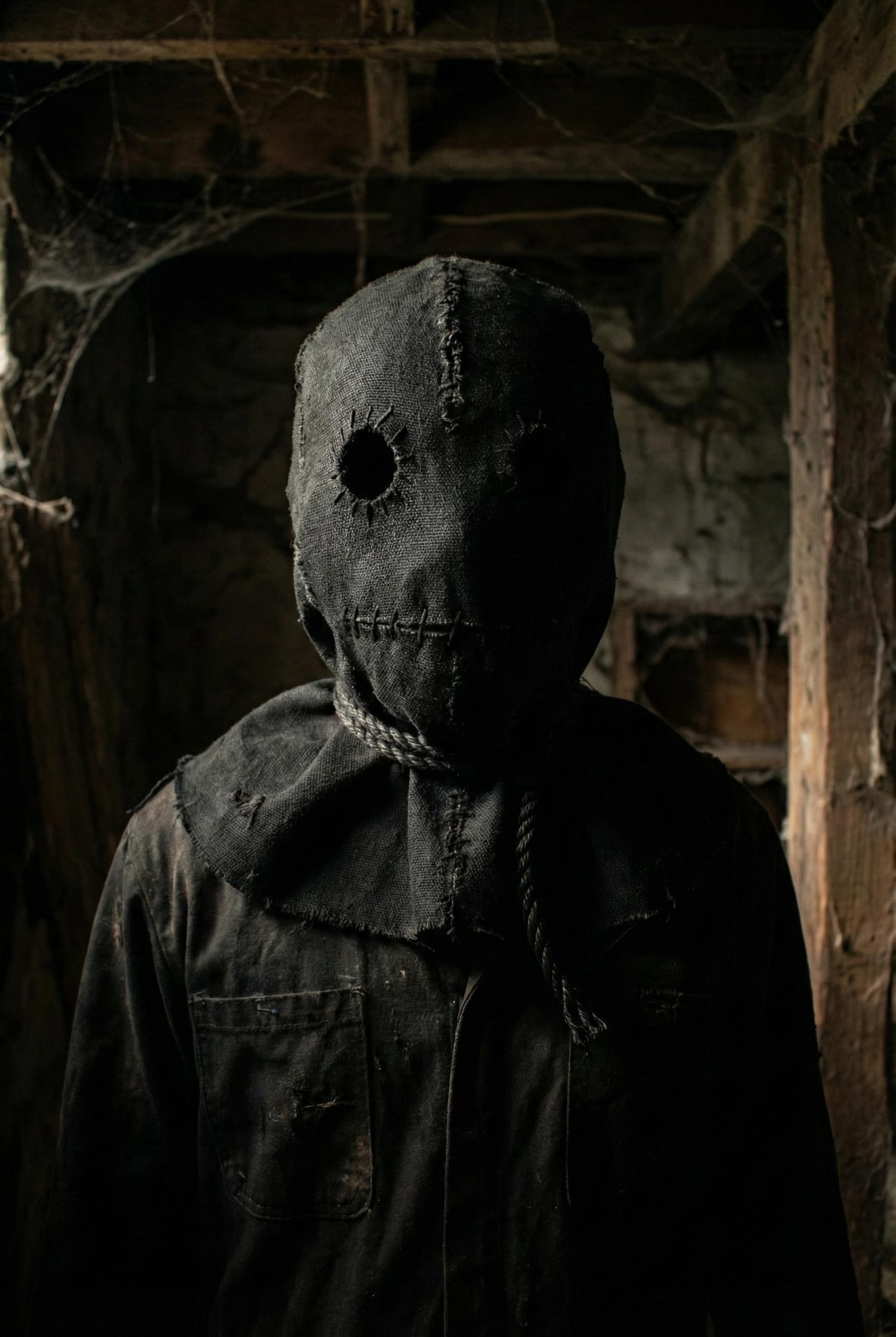 Fuel Sack Mask Gritty Texture Horror Hood Distressed Burlap - Etsy