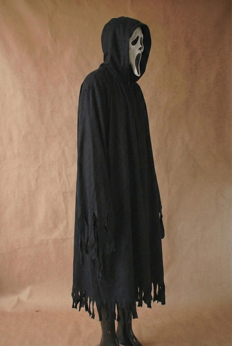 Sparkling Black Phantom Robe - 90s Slasher Halloween Costume - Etsy