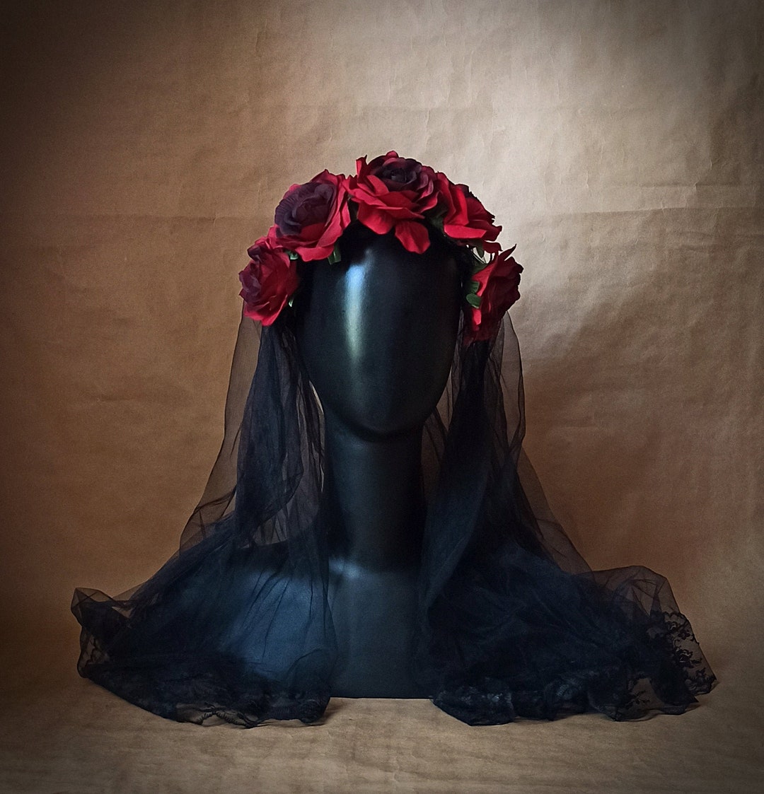 Velo Gótico, Chica Suicida, El Velo De Viuda Negra De Halloween Catrina ...