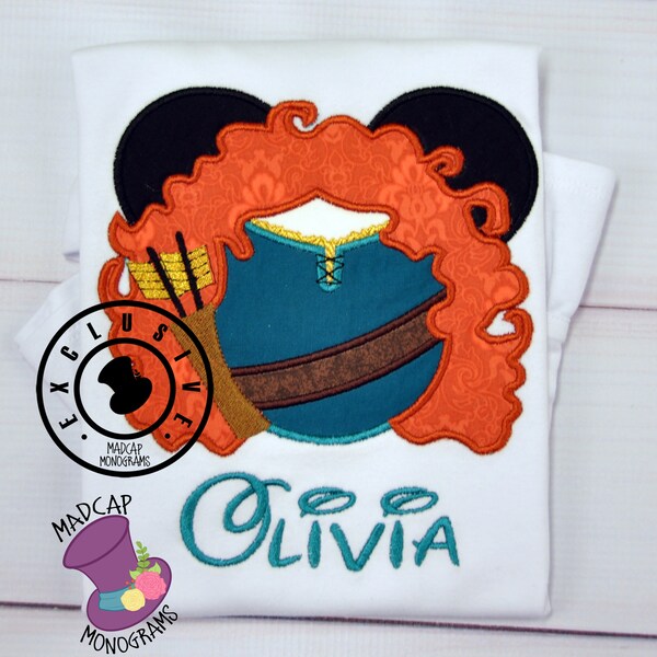 Merida Applique - Etsy