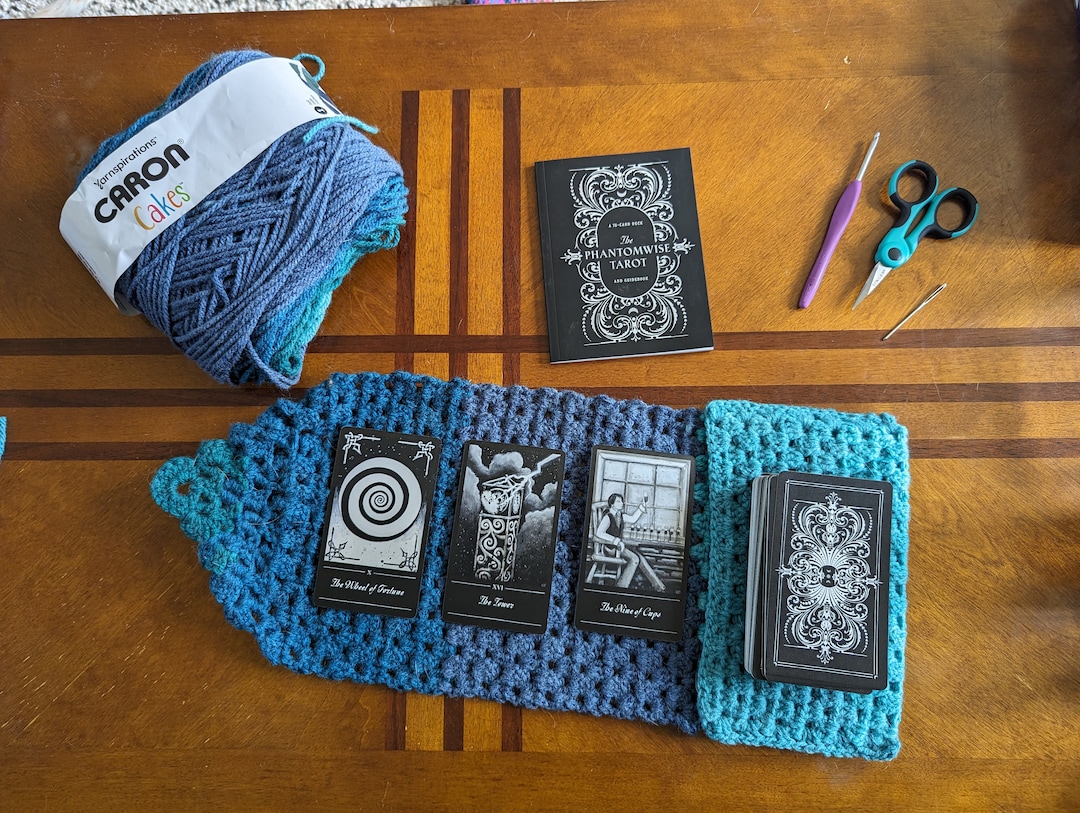Tarot Card Pouch W/ 3-card Spread Mat - Etsy