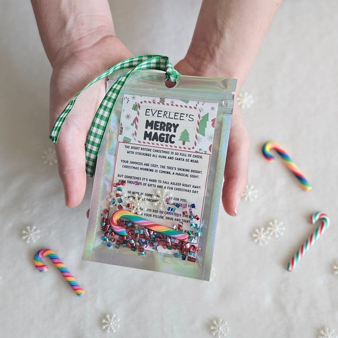 Night Before Christmas Confetti, Personalized Holiday Treat Bag, Ready ...
