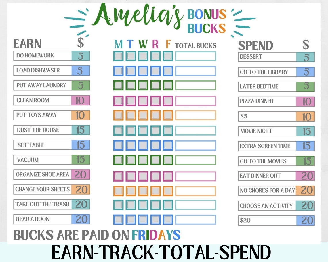 Reward Bucks for Kids, Mom Bucks, Good Behavior Game, Redeemable ...