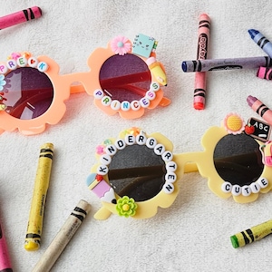 Back to School Sunglasses for Kids, First Day Sunnies, Personalized ...