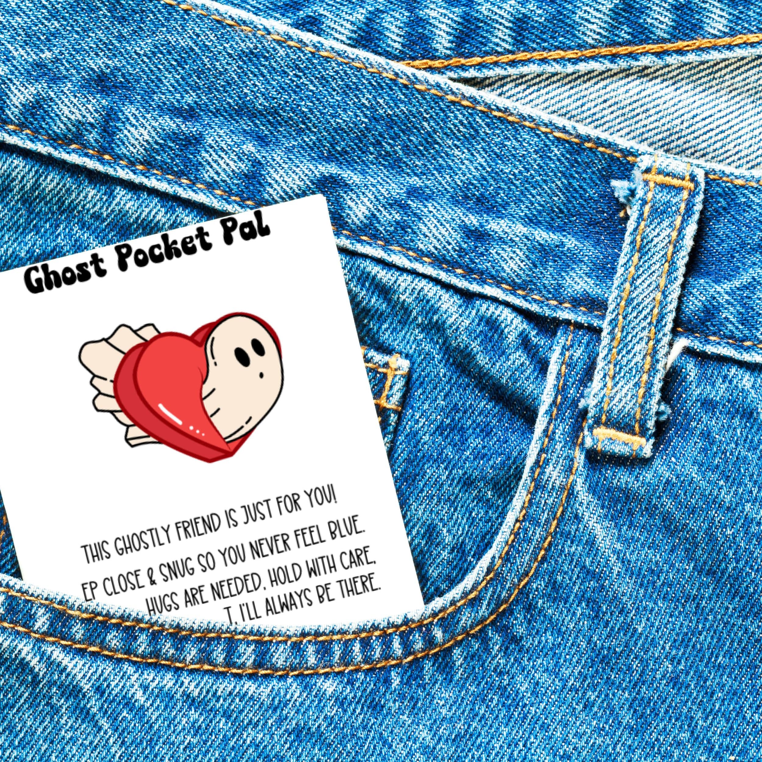 Pocket Hug for Halloween Ghost Pocket Pal Portable Token of - Etsy