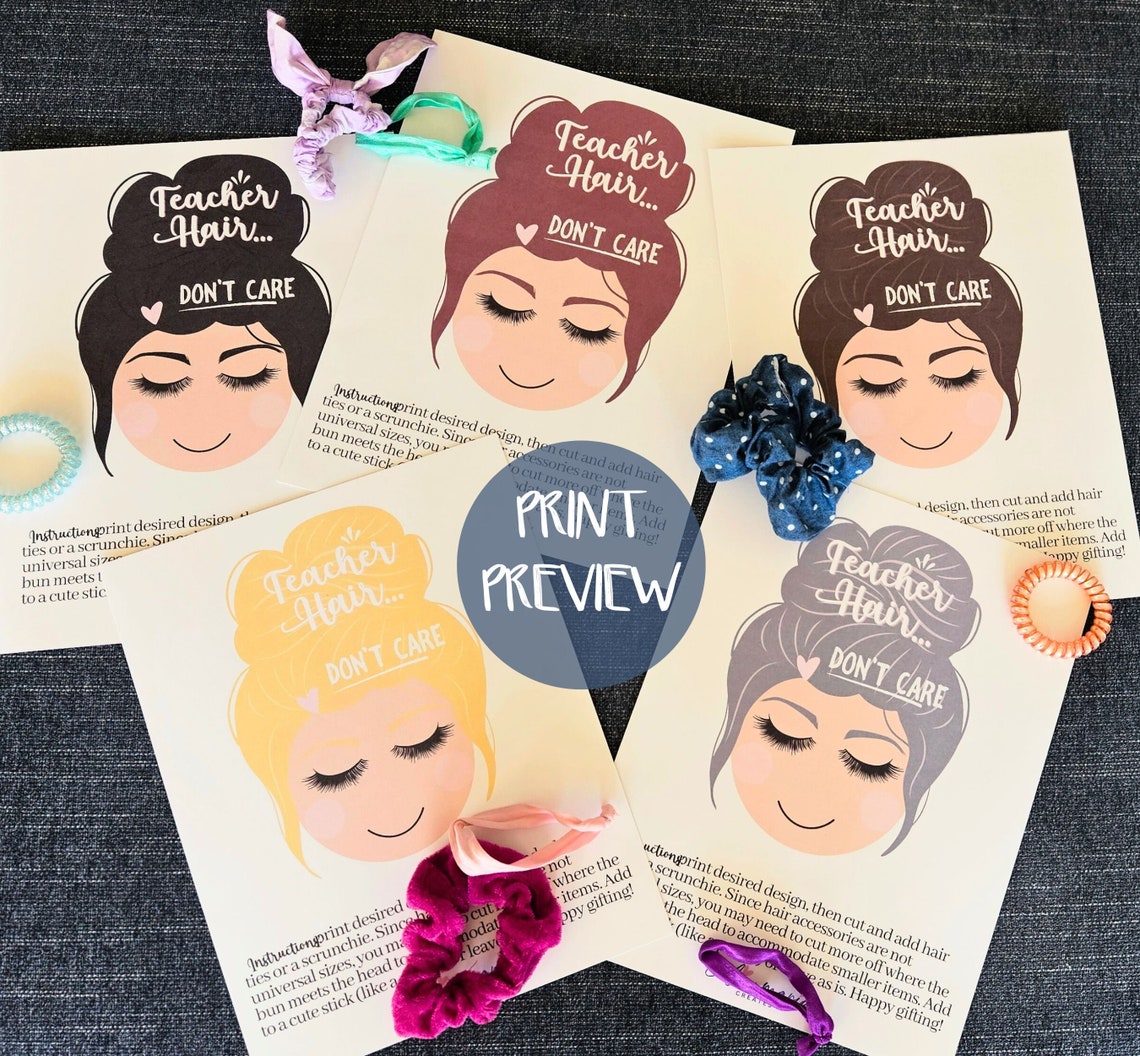 Scrunchie Holder for Teacher, Teacher Appreciation Gift, Hair Tie ...
