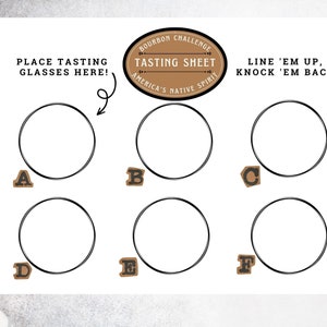 Print Your Own Bourbon Whiskey Tasting Template, Bourbon Whiskey Trail ...