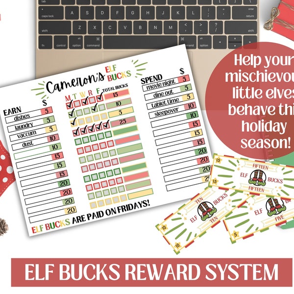 Elf Chore Chart - Etsy