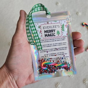Night Before Christmas Confetti, Personalized Holiday Treat Bag, Ready ...