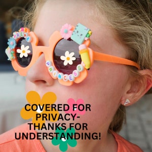 Back to School Sunglasses for Kids, First Day Sunnies, Personalized ...