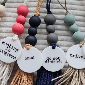 Door Knob Hanger, Acrylic Office Sign, Cottagecore Gift, Welcome to Our ...