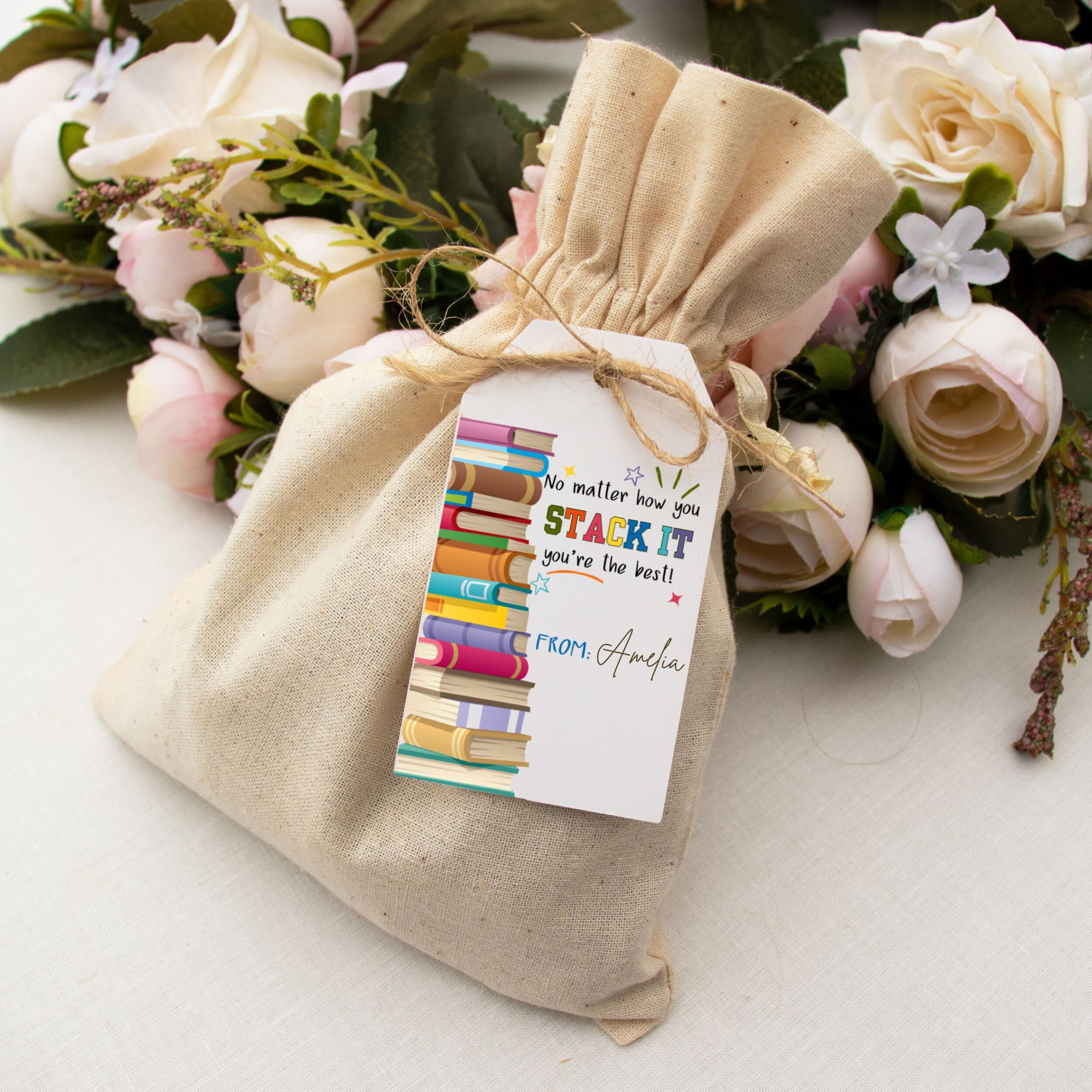 School Librarian Gift Card Holder Book Lover Gift Tags - Etsy