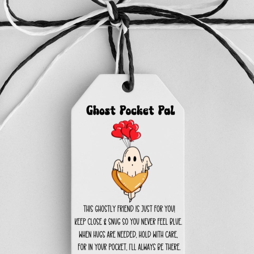 Pocket Hug for Halloween, Ghost Pocket Pal, Portable Token of ...