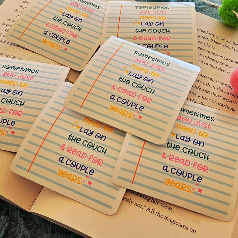 Book Lover Sticker, Bookish Decal for Tablet, School Librarian Gift ...