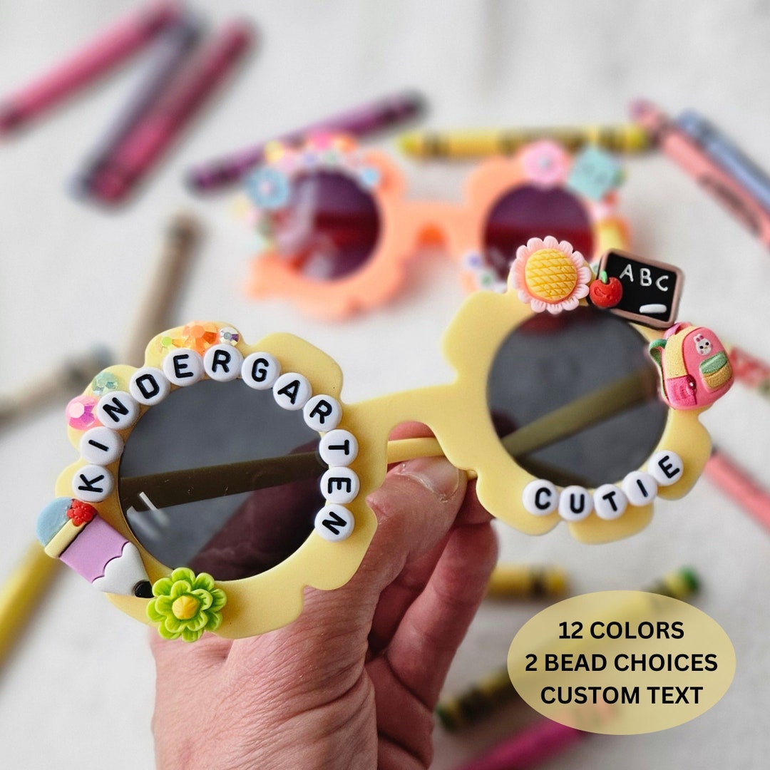 Back to School Sunglasses for Kids, First Day Sunnies, Personalized ...