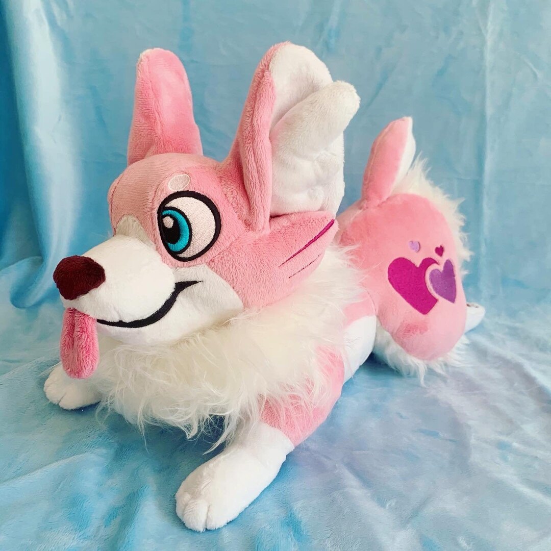 Pink Corgi Plush Handmade Corgi Plush - Etsy