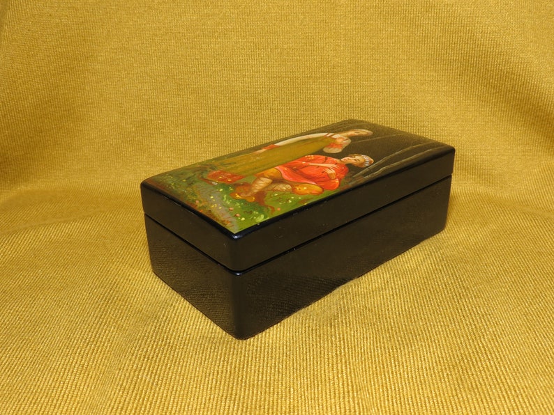 Vintage USSR 1969 Russian Lacquer Box Fedoskino Hand Painted | Etsy