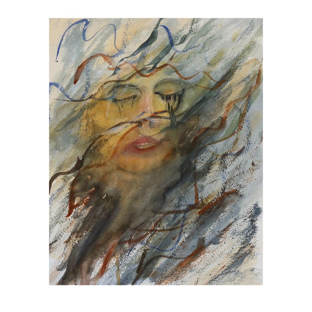 9x12 Chaotic Confusion New Watercolor One of a Kind Abstract Original ...