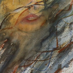9x12 Chaotic Confusion New Watercolor One of a Kind Abstract Original ...