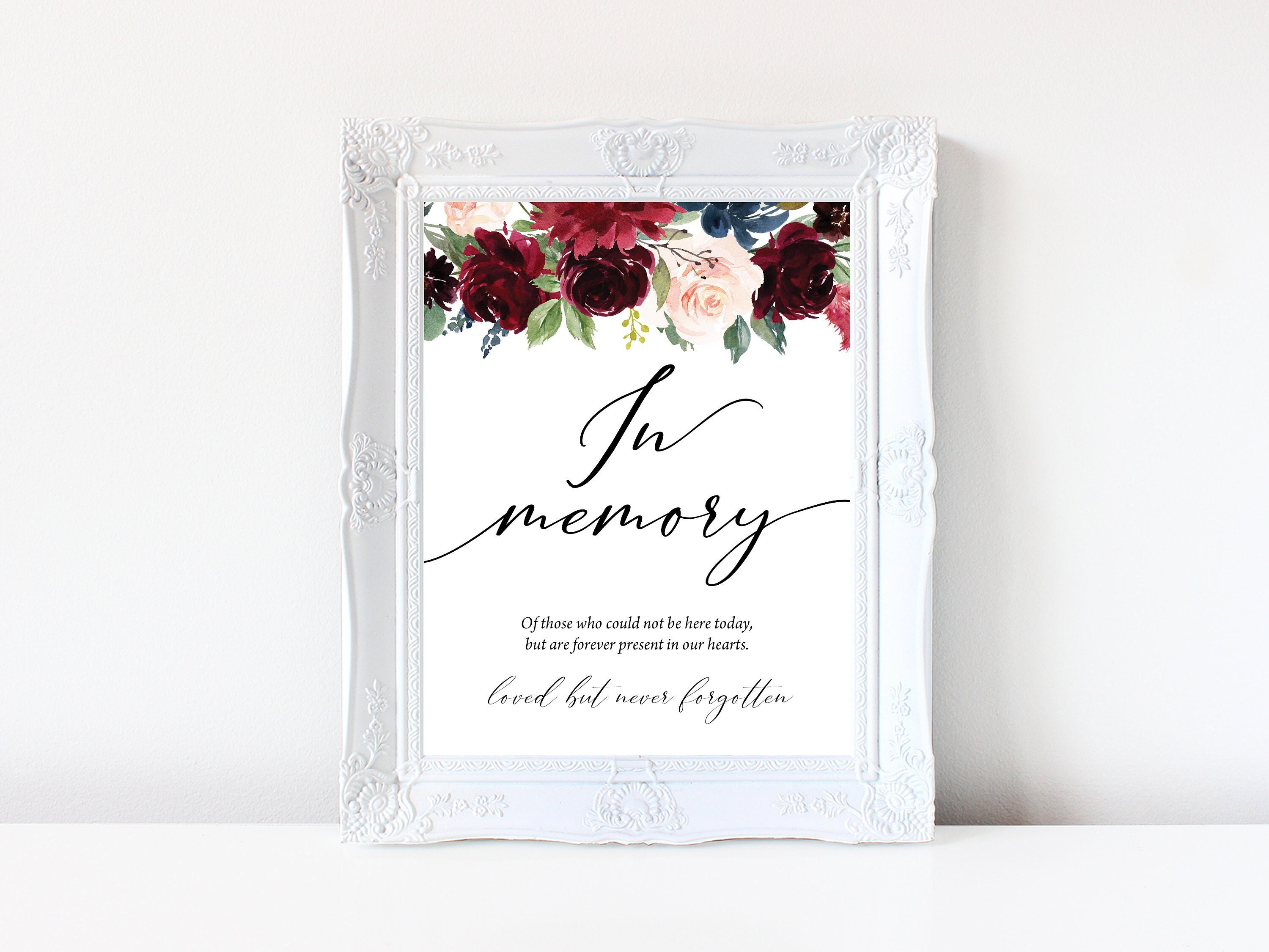 Party Supplies Paper & Party Supplies Wedding memory sign Instant ...