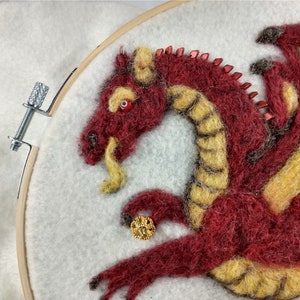 Knotwork Dragon Needle Felting Kit DIY - Etsy