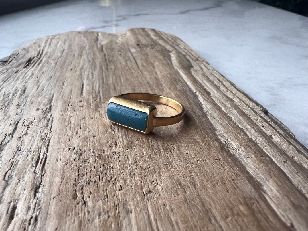 Made to Order Barrel Shaped Leland Blue Ring - Etsy