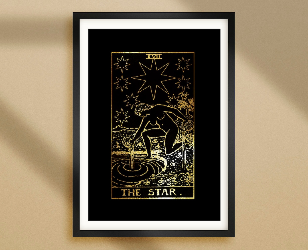 ALL CARDS AVAILABLE Tarot Card the Star Major Arcana Art Print ...