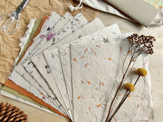 Craft Supplies & Tools Papercraft Mixed Paper Sets Handmade paper pack ...