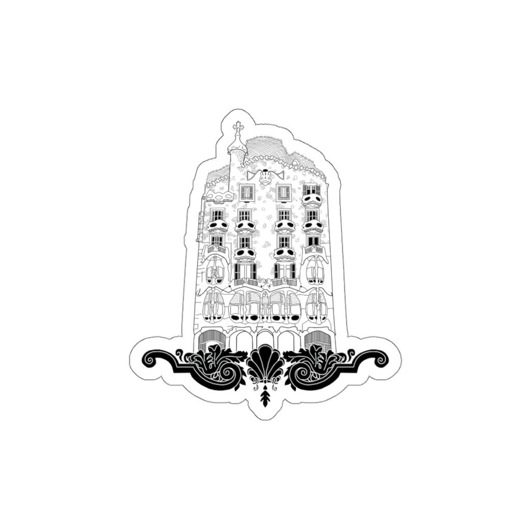 Spanish Barcelona Attraction Casa Batllo - Die-cut Stickers - Etsy