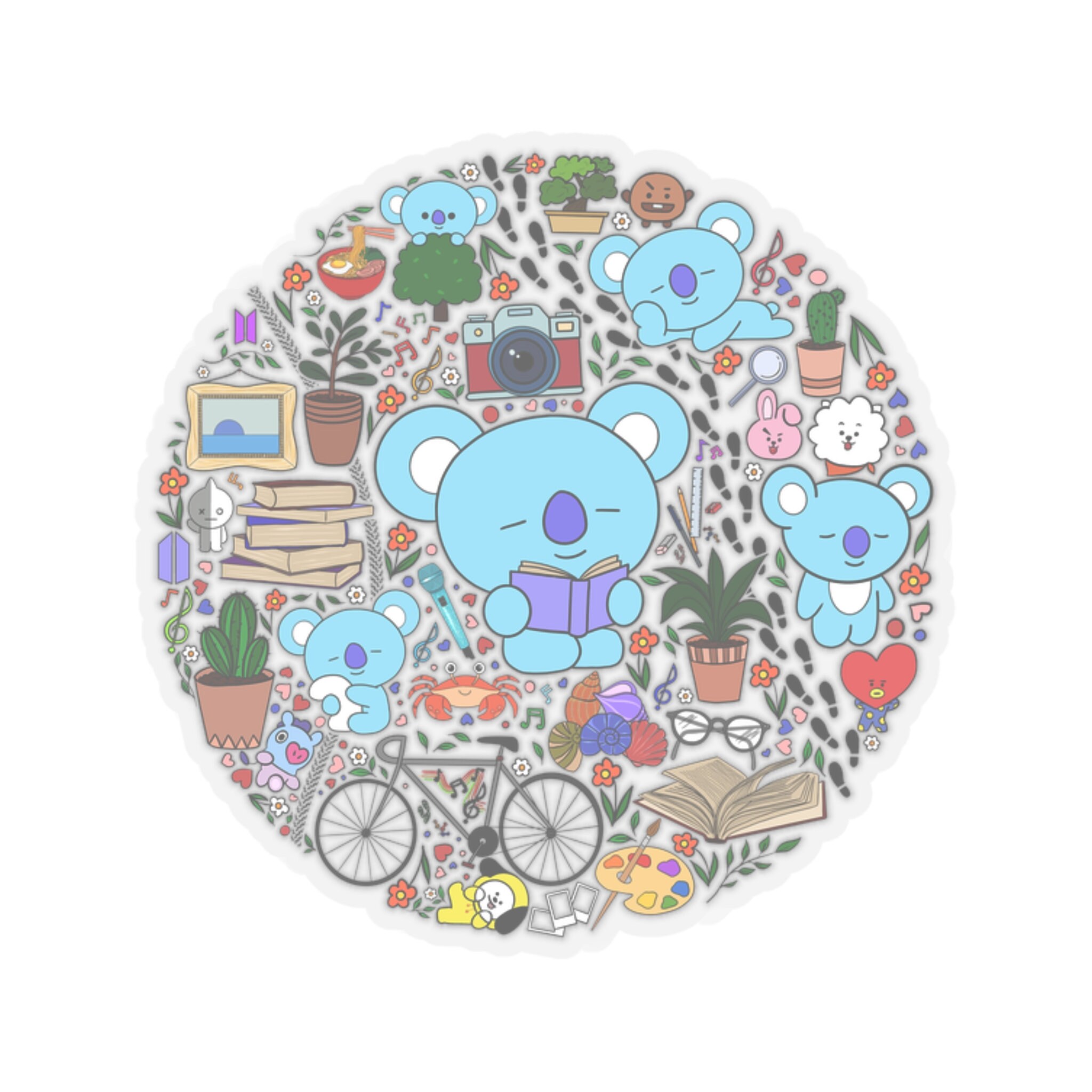 Koya Namjooning Stickers | BT21 BTS RM Joonie | Kiss-cut BTS Merch ...