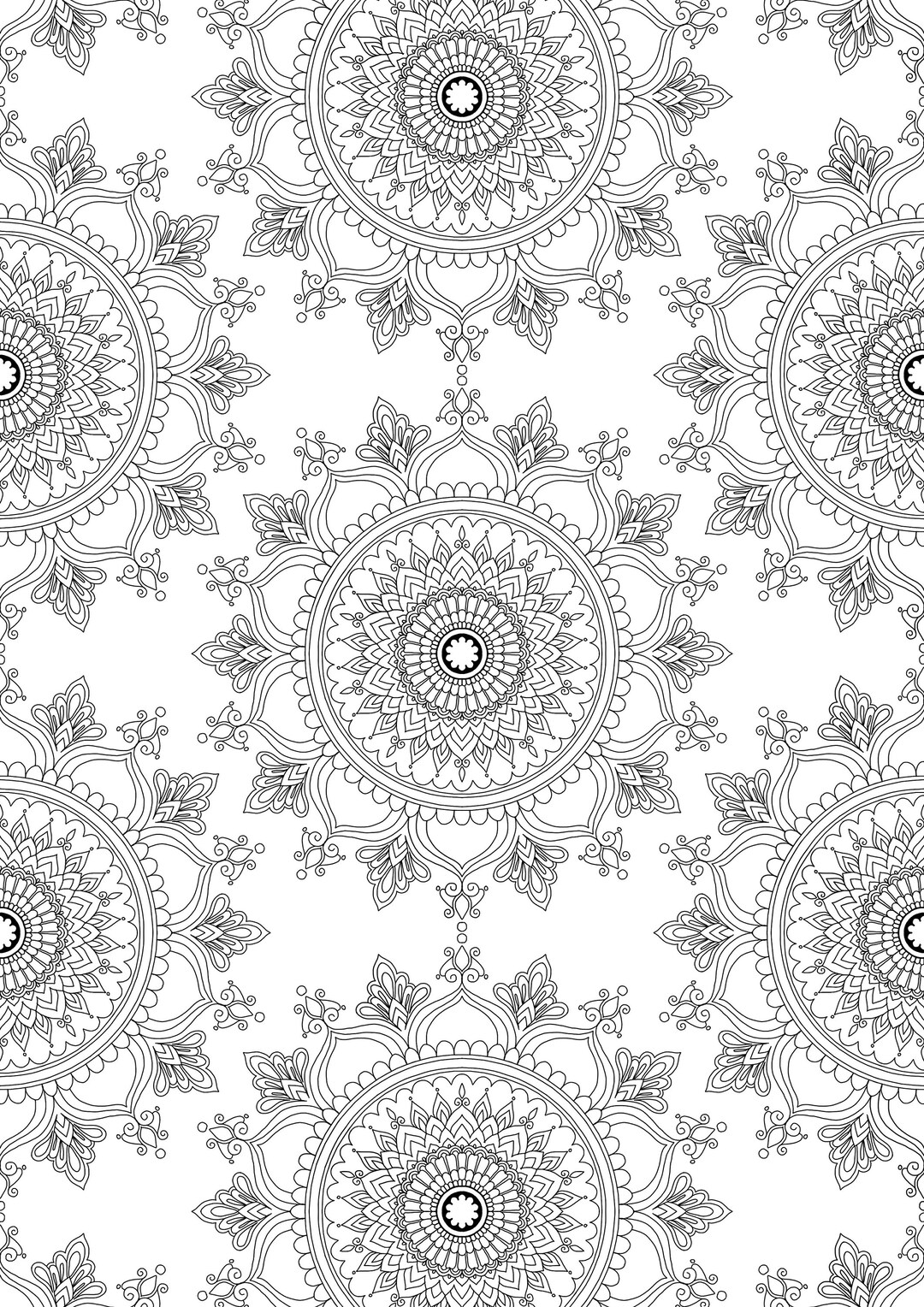 Printable Mandala Designs - Set of 5 Colouring Pages - Digital Download ...