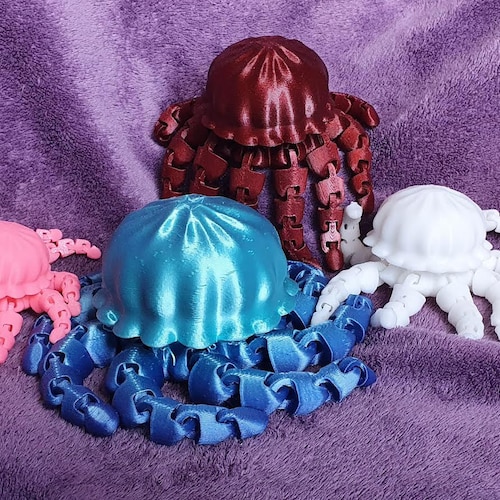 Jellyfish Fidget Toy Articulated Jellyfish Sensory Toy - Etsy