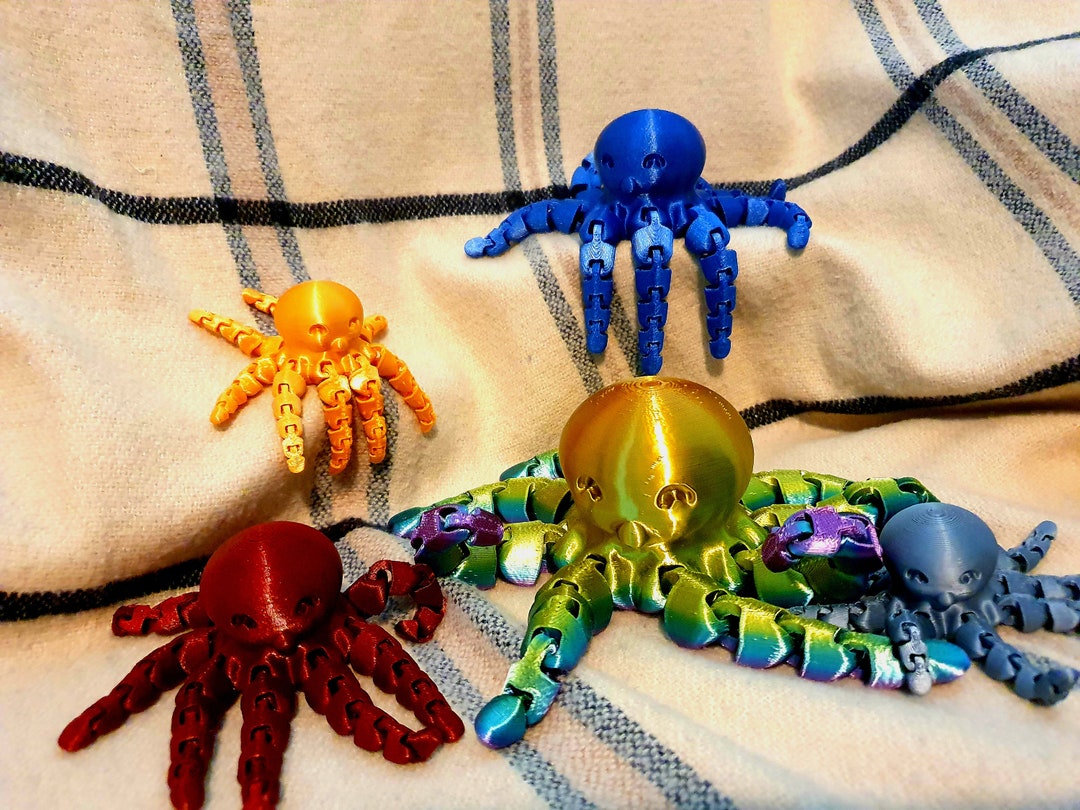 Articulated Octopus | Fidget Toy | Sensory Toy | Finger Toy - Etsy