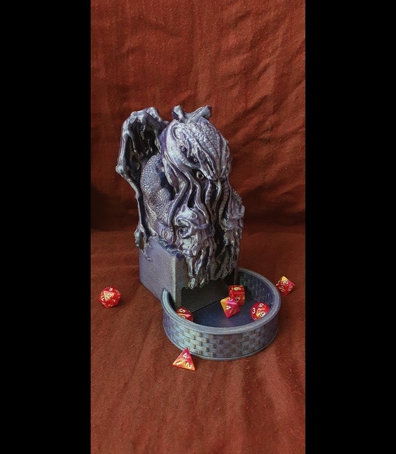 Cthulhu Dice Tower Dungeons Master Dice Tower Tray for Board - Etsy