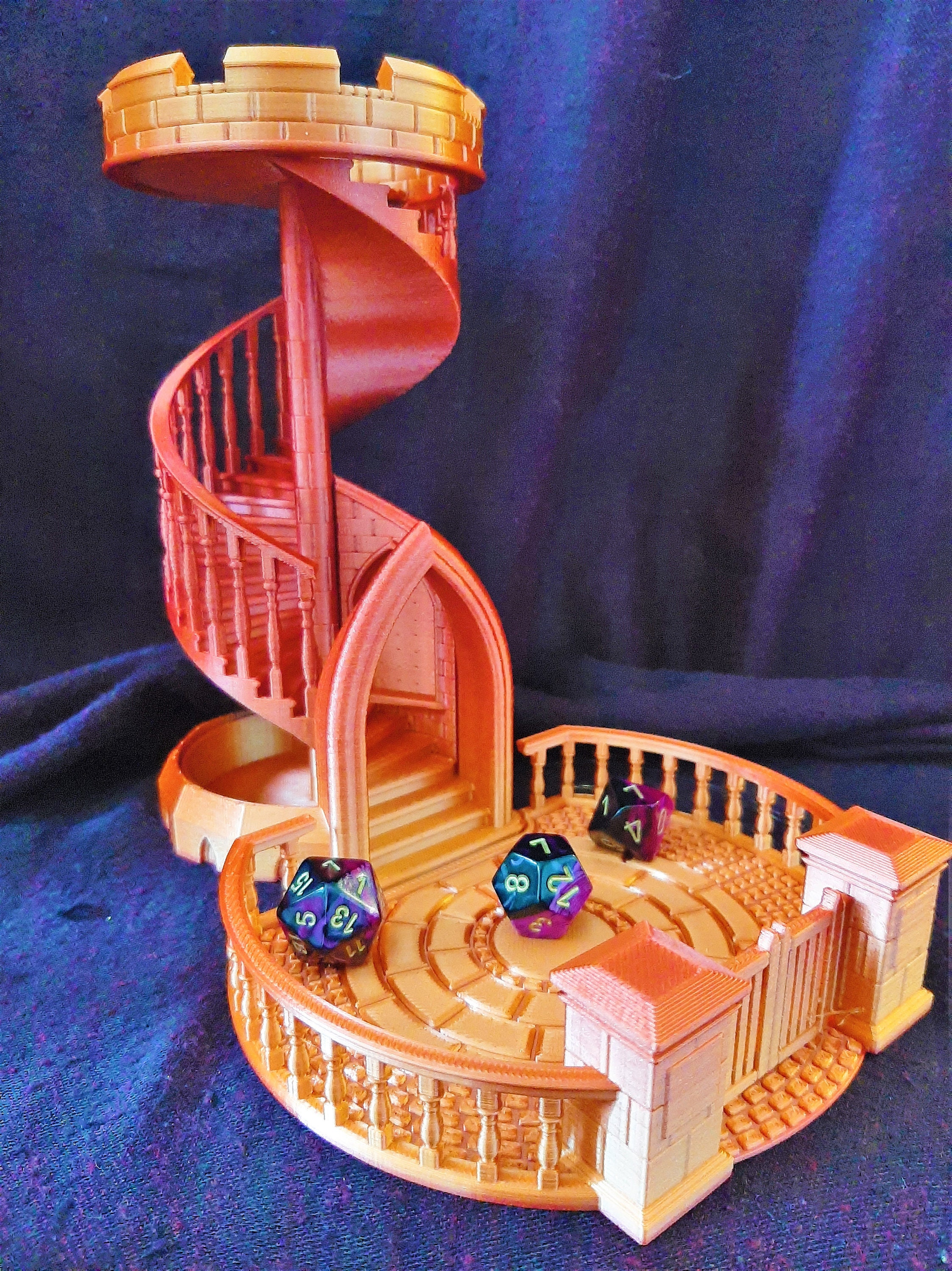 Spiral Dice Tower Dungeons and Dragons Dice Tower With - Etsy